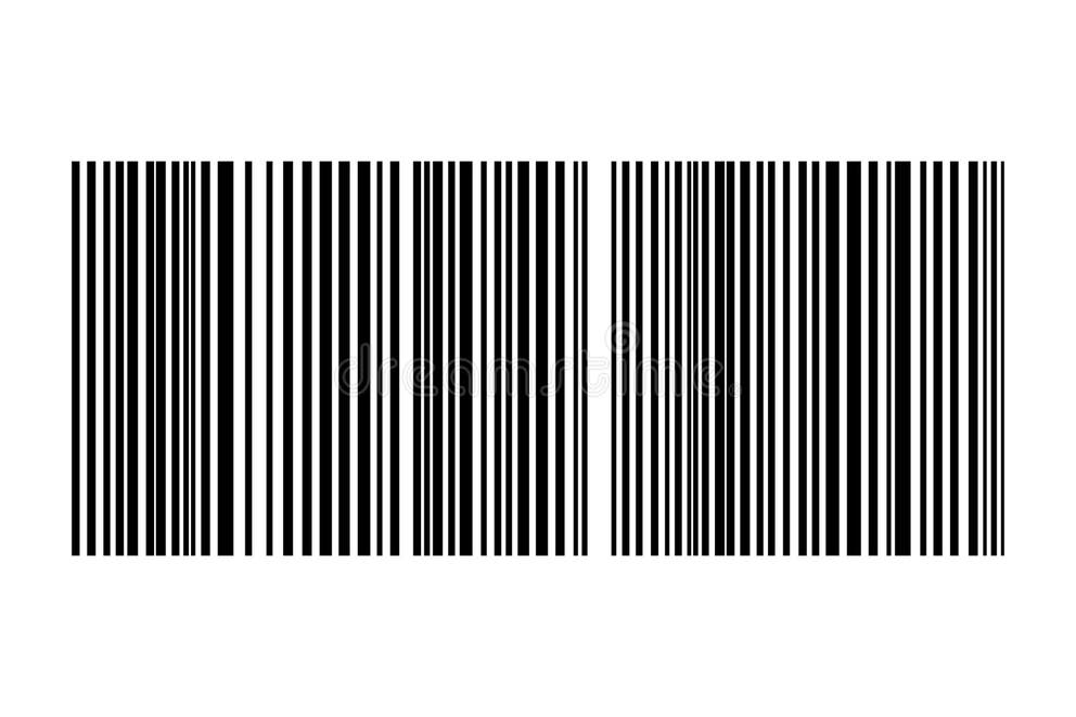 Barcode Isolated on White Background. Code Stripes Sticker Stock Vector ...