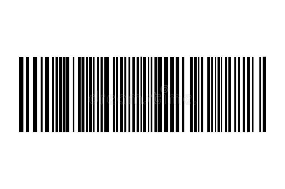 Barcode Isolated on White Background. Code Stripes Sticker Stock Vector ...