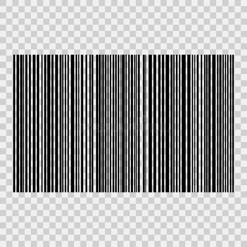 Barcode Isolated on White Background. Code Stripes Sticker Stock Vector - Illustration of ...