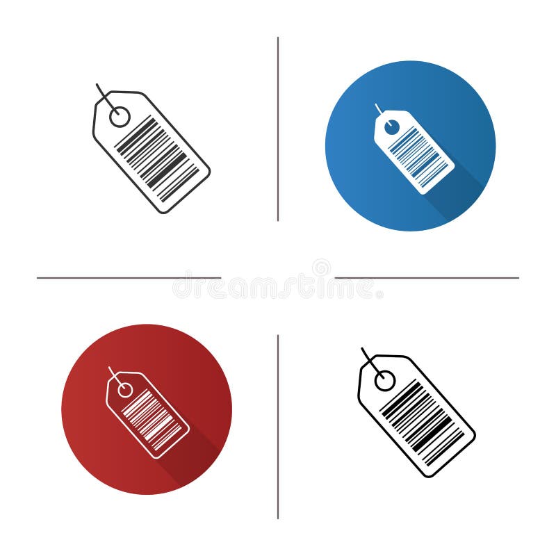 Barcode label glyph icon stock vector. Illustration of number - 197599921