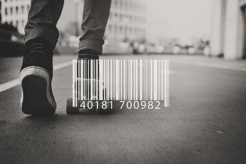 Barcode Label Laser Logistics Storage Scanning Concept Stock Photo ...