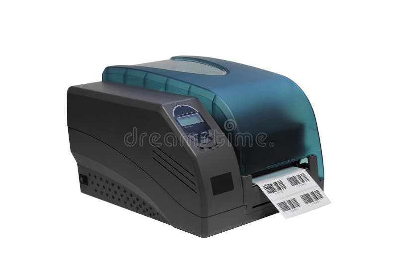 Barcode label printer stock image. Image of black, mignifier - 7013489