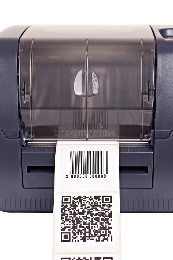 Barcode label printer stock photo. Image of equipment - 39807986