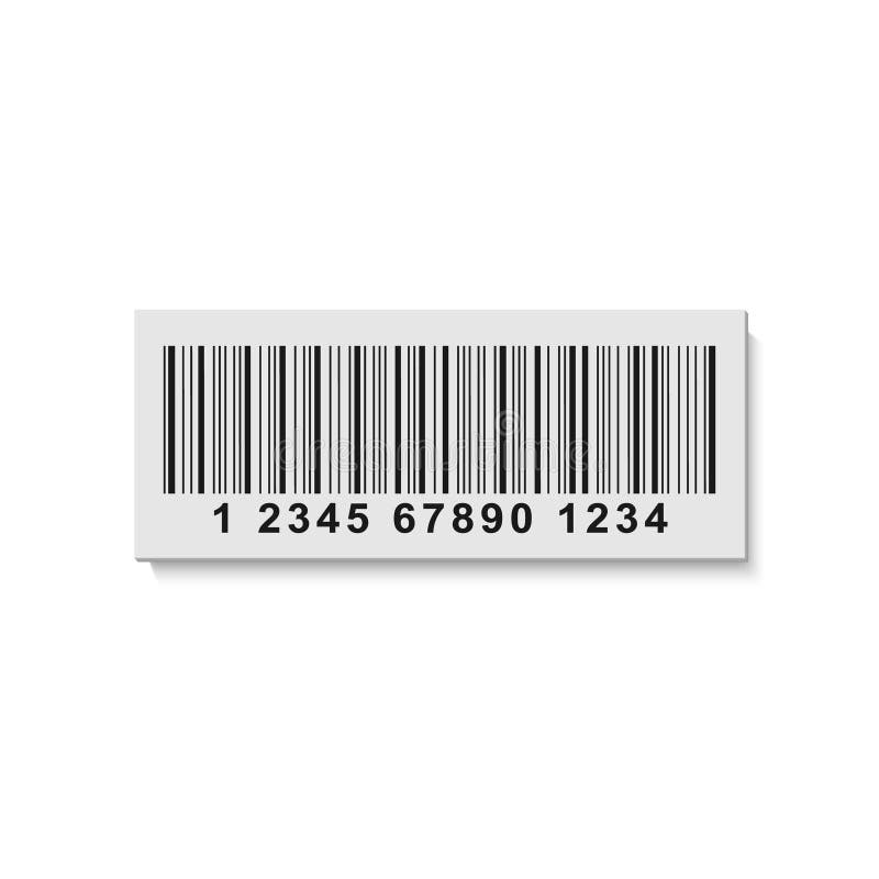 Barcode label sticker stock illustration. Illustration of mark - 171585854