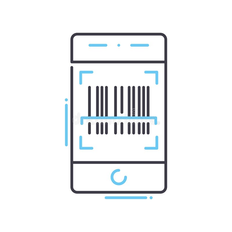 Barcode Line Icon, Outline Symbol, Vector Illustration, Concept Sign ...