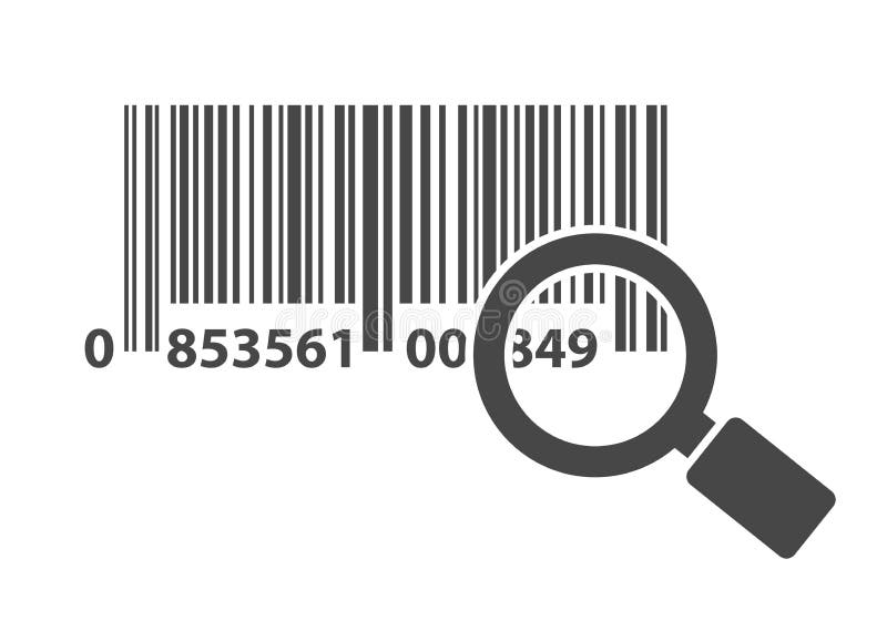 Magnifying Glass Barcode Stock Illustrations – 723 Magnifying Glass ...