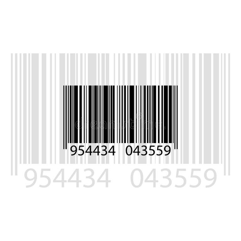 Barcode numbers stock illustration. Illustration of purchase - 17907794