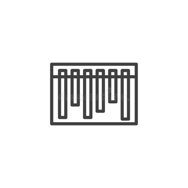 Barcode Outline Icon Black Color Stock Illustration - Illustration of ...