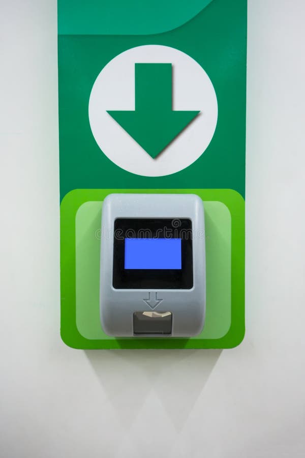 Barcode Price Scanner Machine Installed on Wall for Store Self-service ...