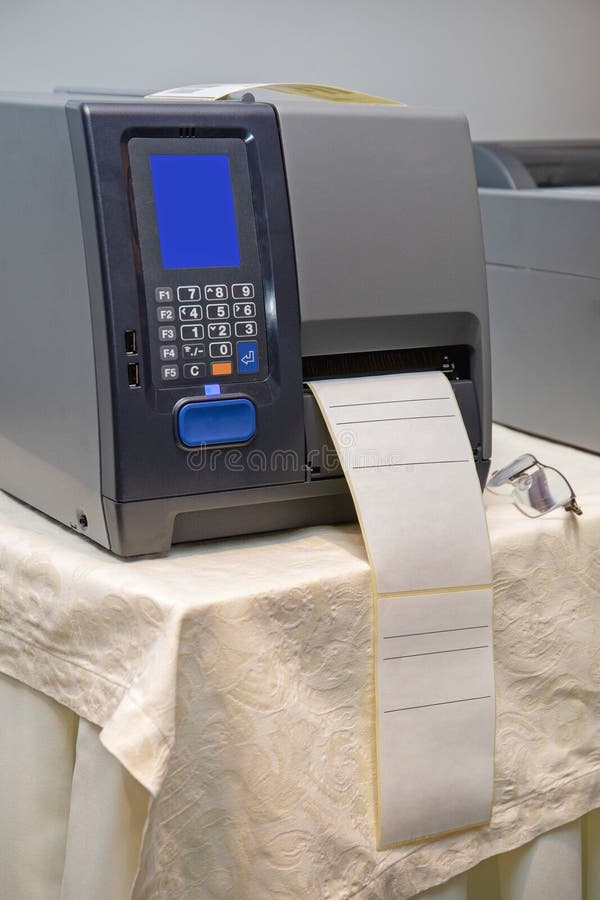 Barcode Printer stock image. Image of factory, barcode - 160564641