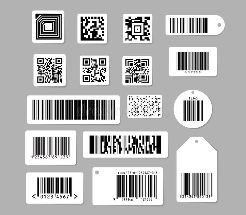 Bar codes labels stock vector. Illustration of collection - 9886969