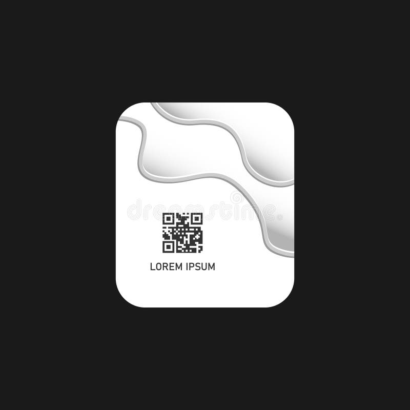 Barcode Qr Label Abstract White Gray Clipart Stock Vector ...
