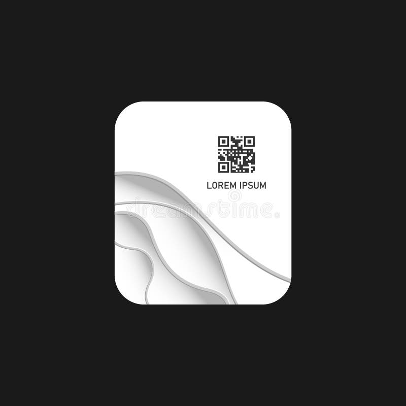 Barcode Qr Label Abstract White Gray Design Stock Vector - Illustration ...