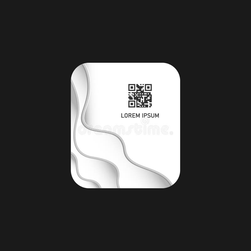 Barcode Qr Label Abstract White Gray Vector Stock Vector - Illustration ...