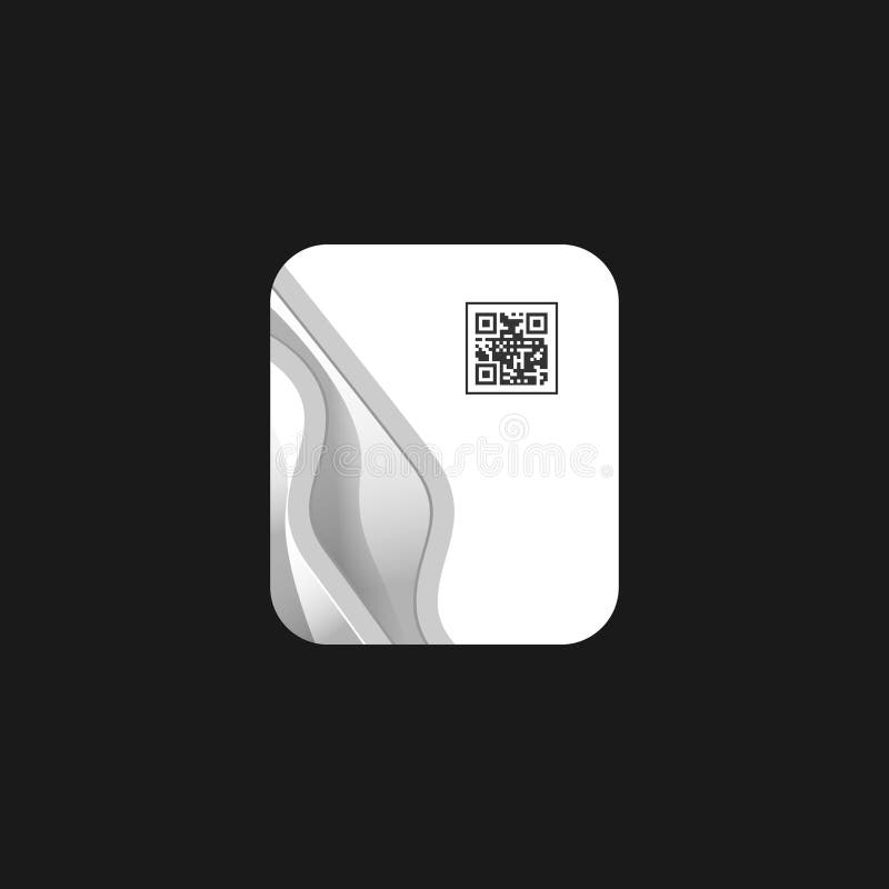 Barcode Qr Label with Abstract White Texture Clipart Stock Illustration ...