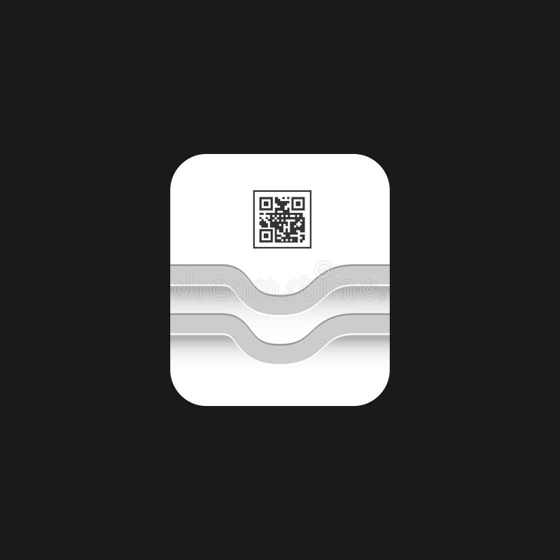 Barcode Qr Label with Abstract White Texture Design Stock Vector ...