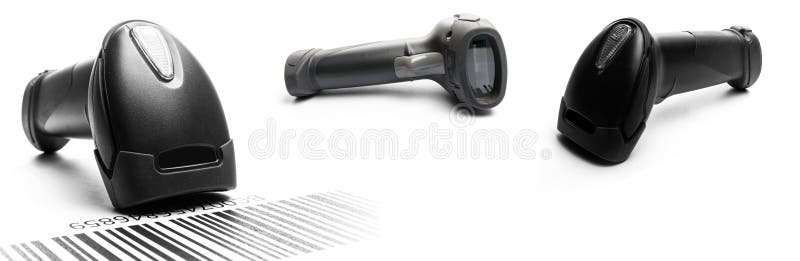 Barcode Reader Set. Retail Label Barcode Scan Stock Photo - Image of ...