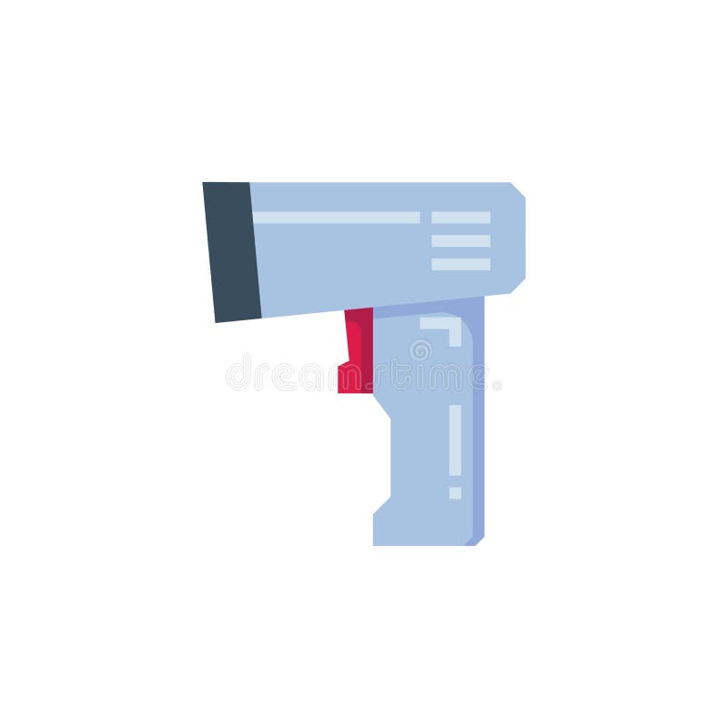 Barcode Reader Vector Icon. Computer Component Icon Flat Style. Perfect ...