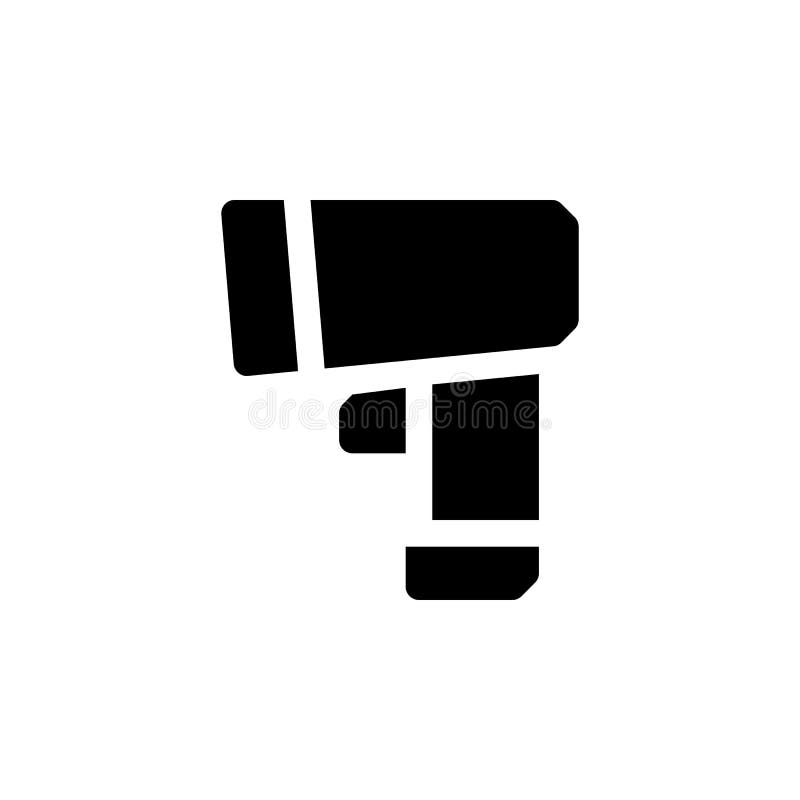 Barcode Reader Vector Icon. Computer Component Icon Solid Style ...