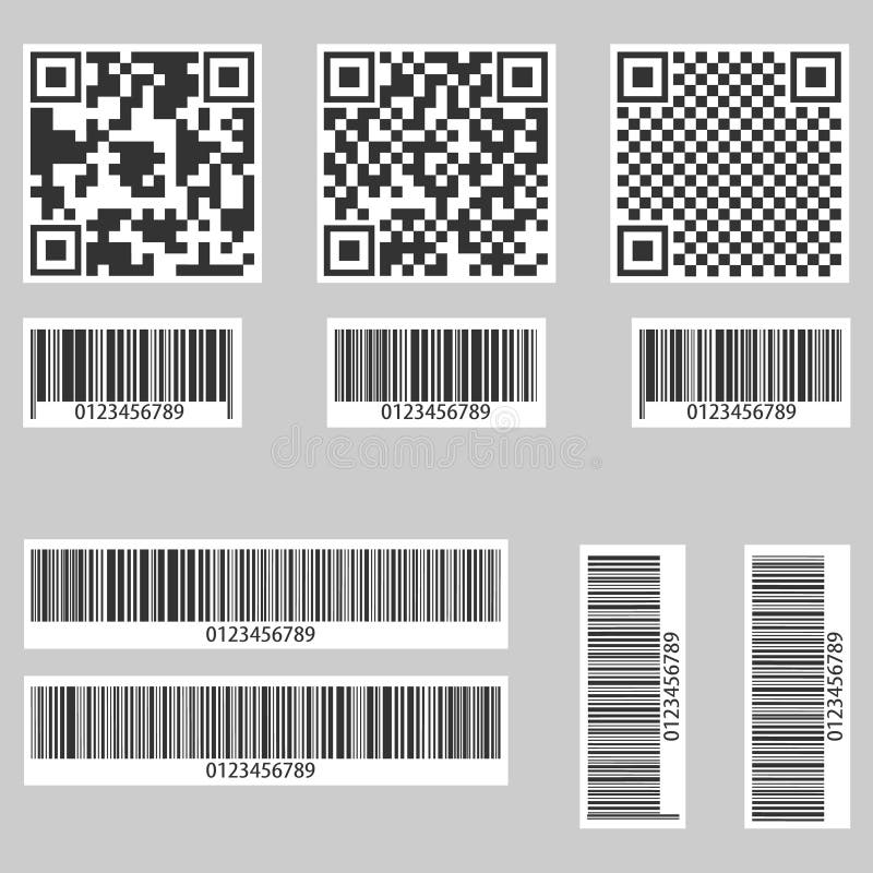 Barcode. Realistic Barcode Isolated on White Background. Vector ... Barcode. Realistic Barcode Isolated on White Background. Vector ...