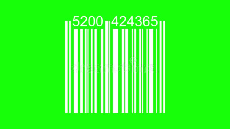 Barcode with Red Laser Effect in Graphic Motions. Stock Video - Video ...