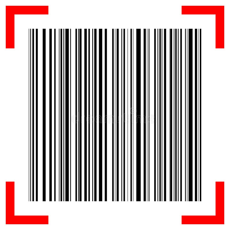 Barcode and Qr Code with Red Scanner on White,vector Illustration Stock ...