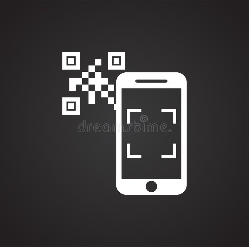 Barcode Related Icon on Background for Graphic and Web Design. Simple ...