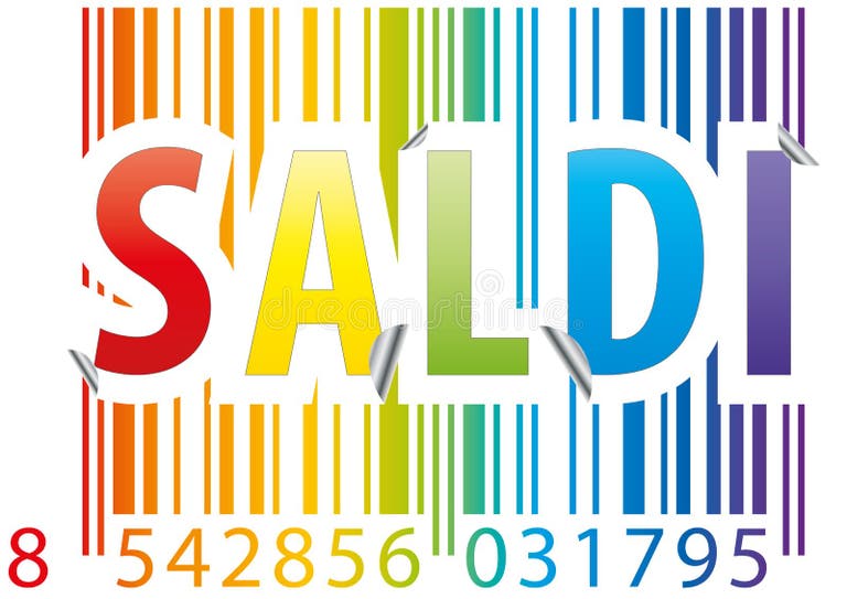 Barcode Saldi Sticker Stock Illustrations – 1 Barcode Saldi Sticker ...