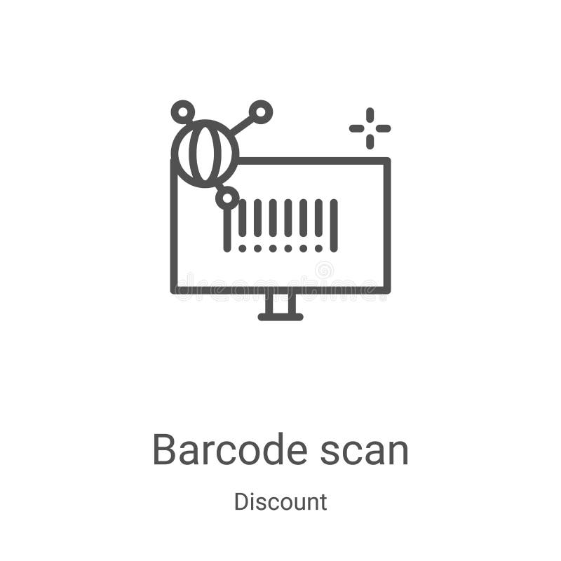 Barcode Scan Icon Vector from Commerce Collection. Thin Line Barcode ...