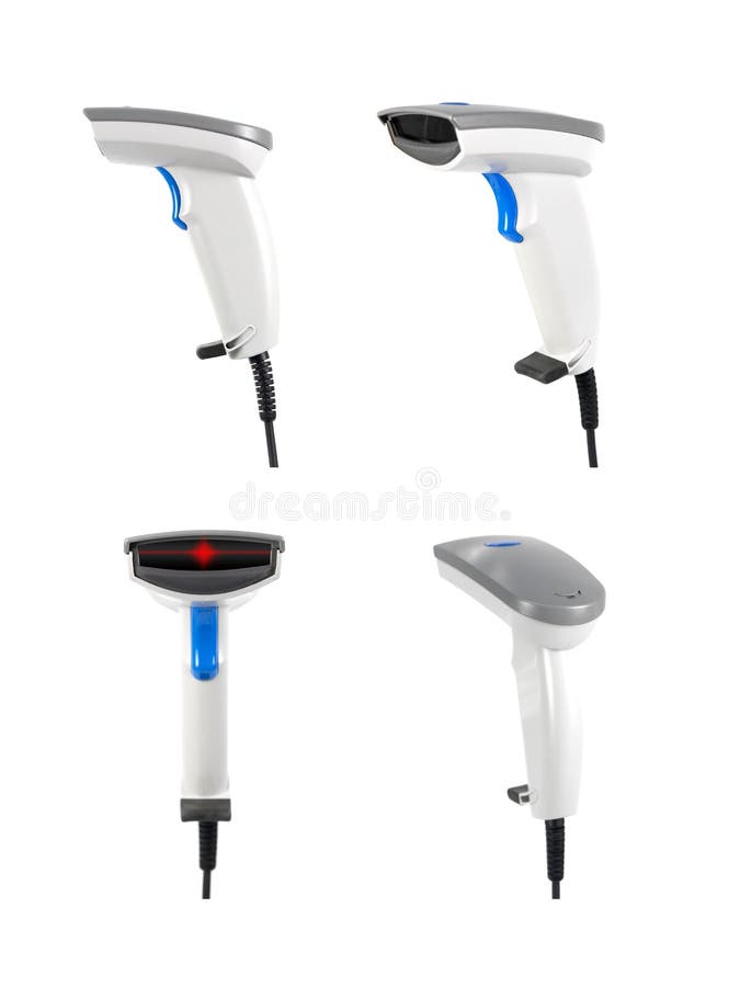 Hand held Barcode Scanner stock image. Image of yellow - 5882025
