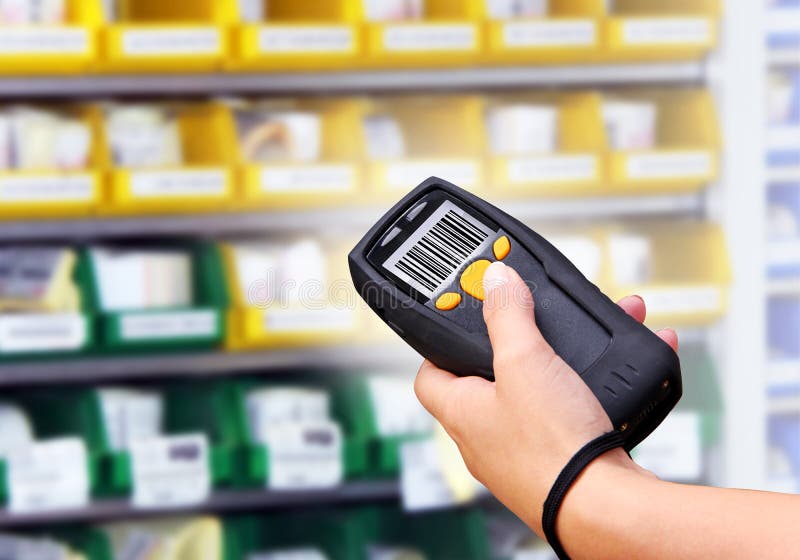 Barcode Scanner stock photo. Image of factory, industry - 26965778