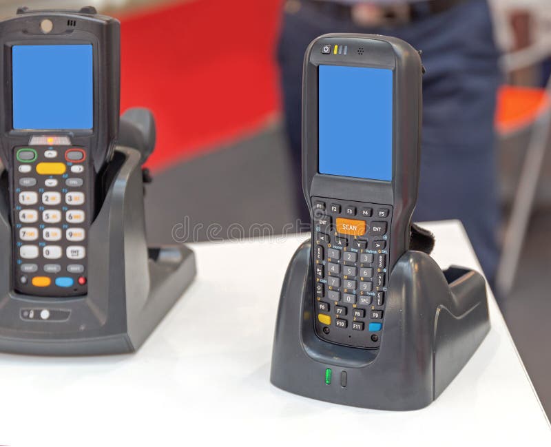 Barcode Scanner Computer stock image. Image of power - 209587431