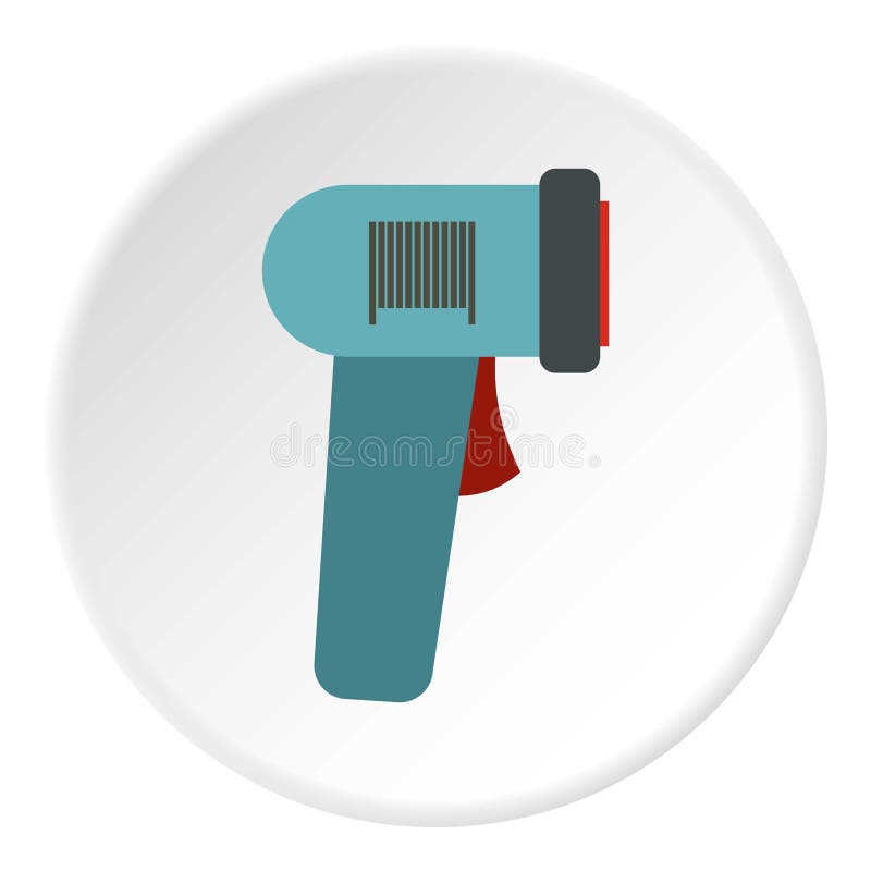 Barcode Scanner Icon Blue Vector Isolated Stock Vector - Illustration ...