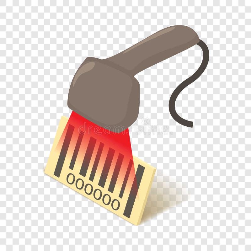 Barcode Scanner Pattern, Cartoon Style Stock Illustration ...