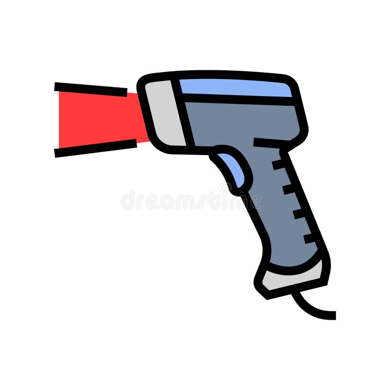 Barcode Scanner Industry Color Icon Vector Illustration Stock ...