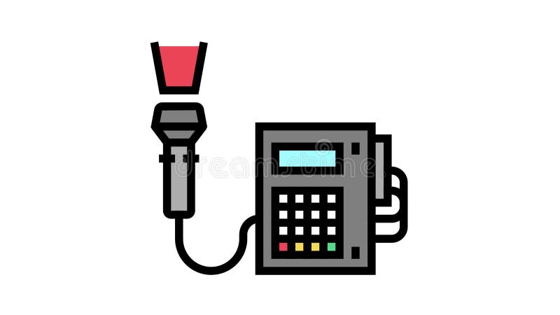 Barcode Scanner Glyph Icon Animation Stock Footage - Video of chemicals ...