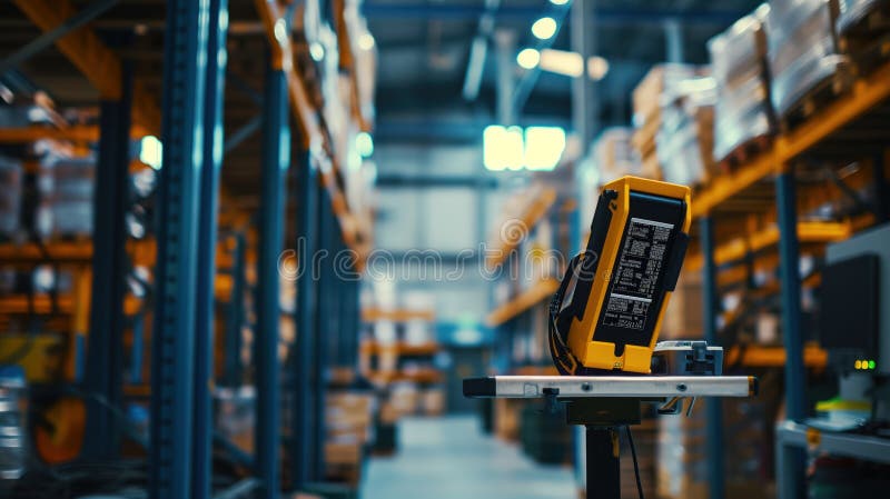 Barcode Scanner in the Product Warehouse Stock Photo - Image of barcode ...