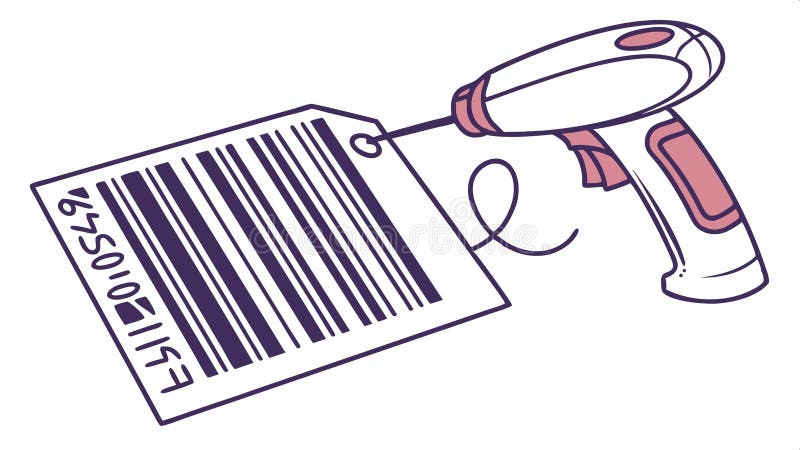 Barcode Scanner, Retail Tool, Product Scanning, and Inventory Vector ...