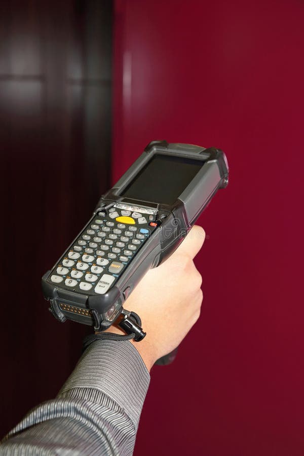 Handheld Barcode Scanner stock image. Image of barcode - 41572183
