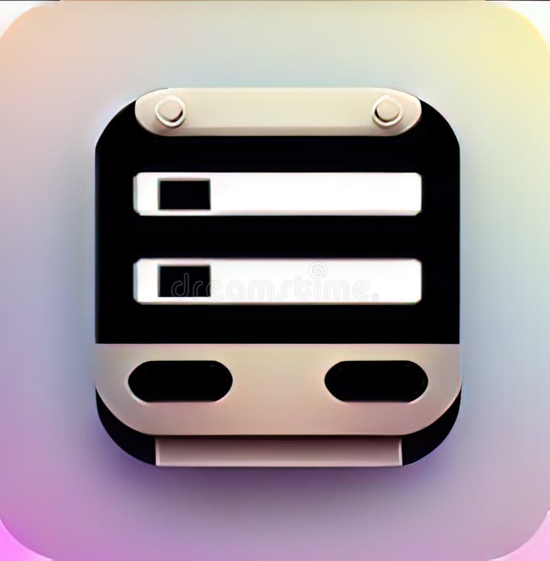 Barcode Scanner Software App Icon. Generative AI. Stock Image - Image ...