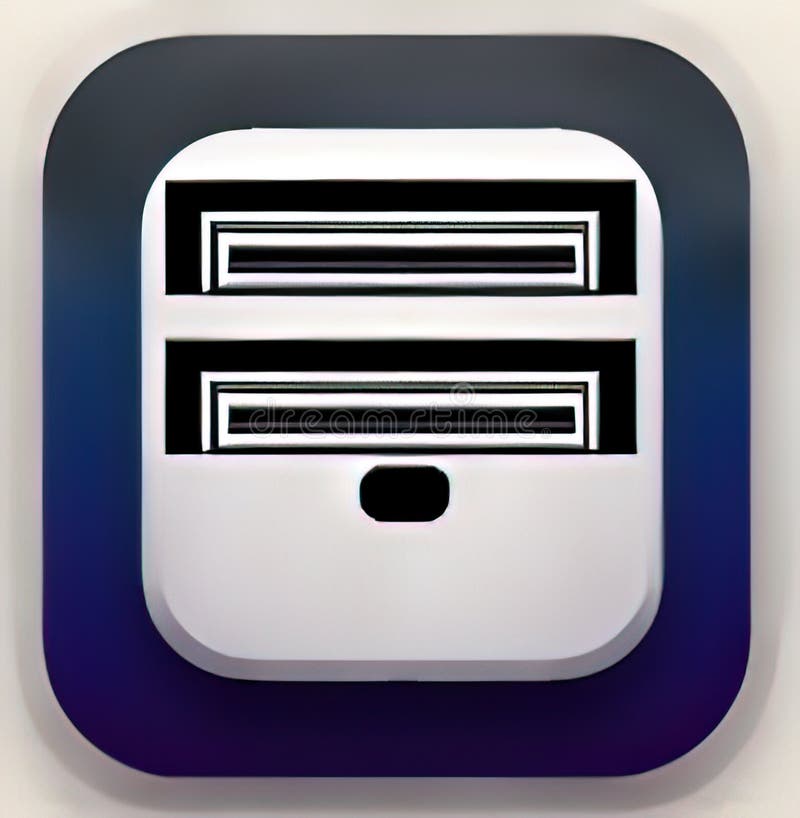 Barcode Scanner Software App Icon. Generative AI. Stock Illustration ...