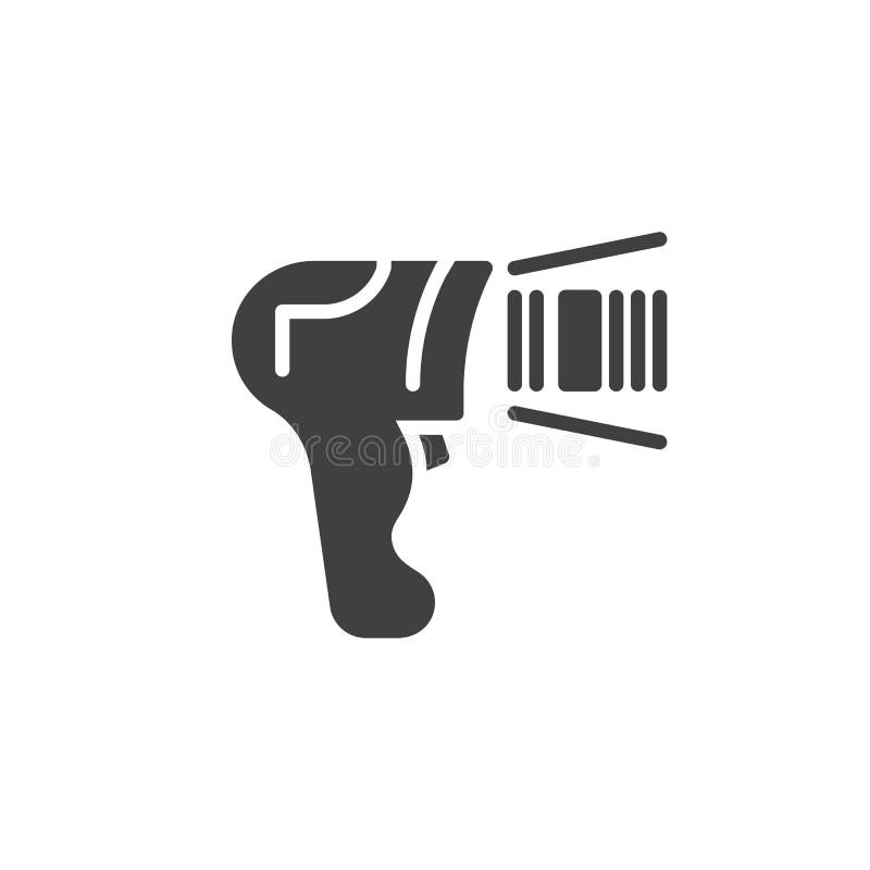 Barcode Scanner Icon Vector Stock Vector - Illustration of pictogram ...