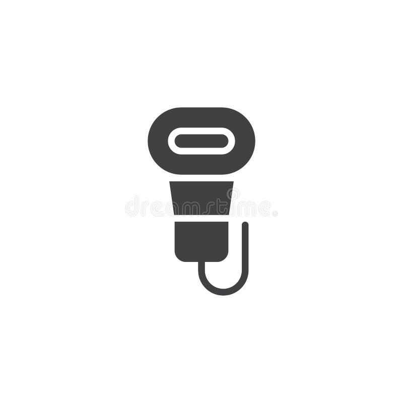 Scanning Barcode Icon Vector Stock Vector - Illustration of pixel ...