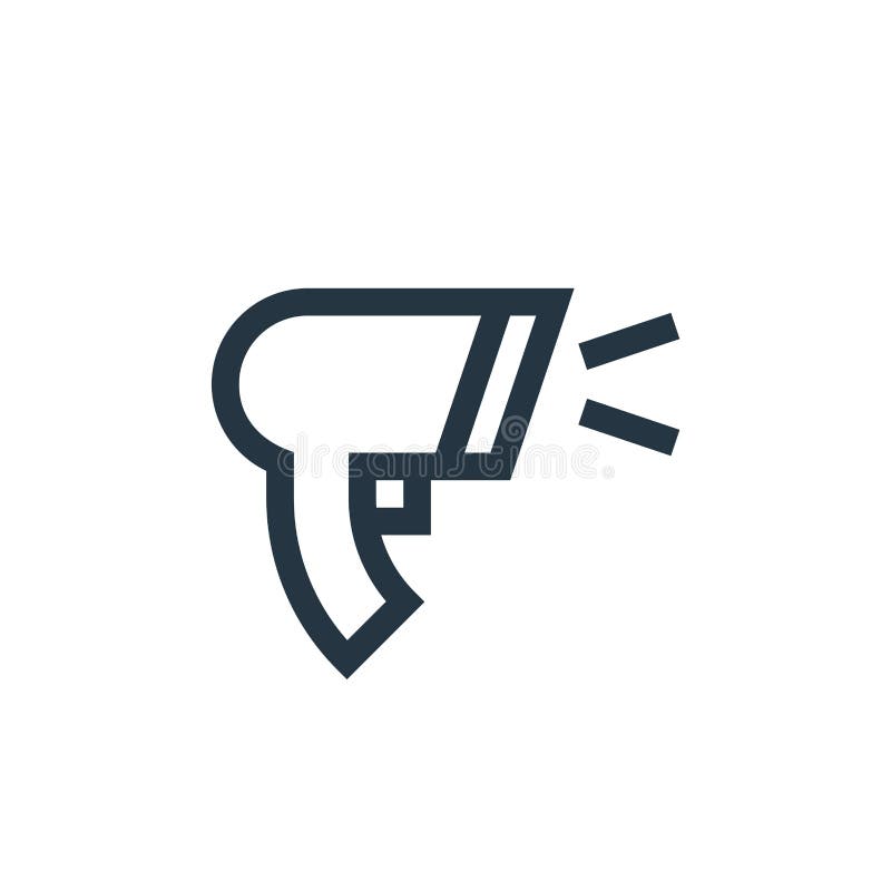 Scanner Vector Icon Isolated on White Background. Outline, Thin Line ...