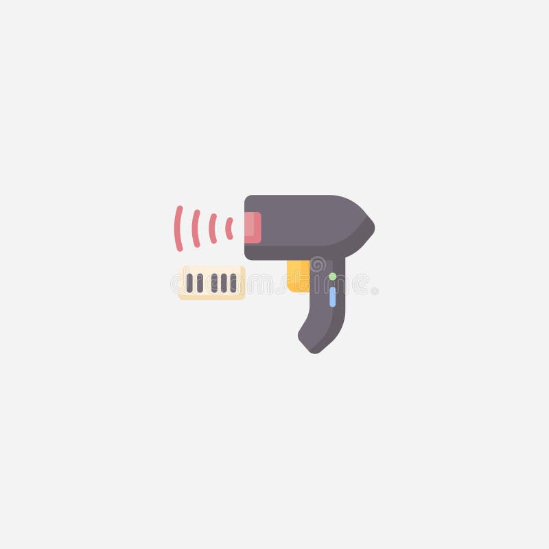 Barcode Scanner Vector Icon Sign Symbol Stock Vector - Illustration of ...