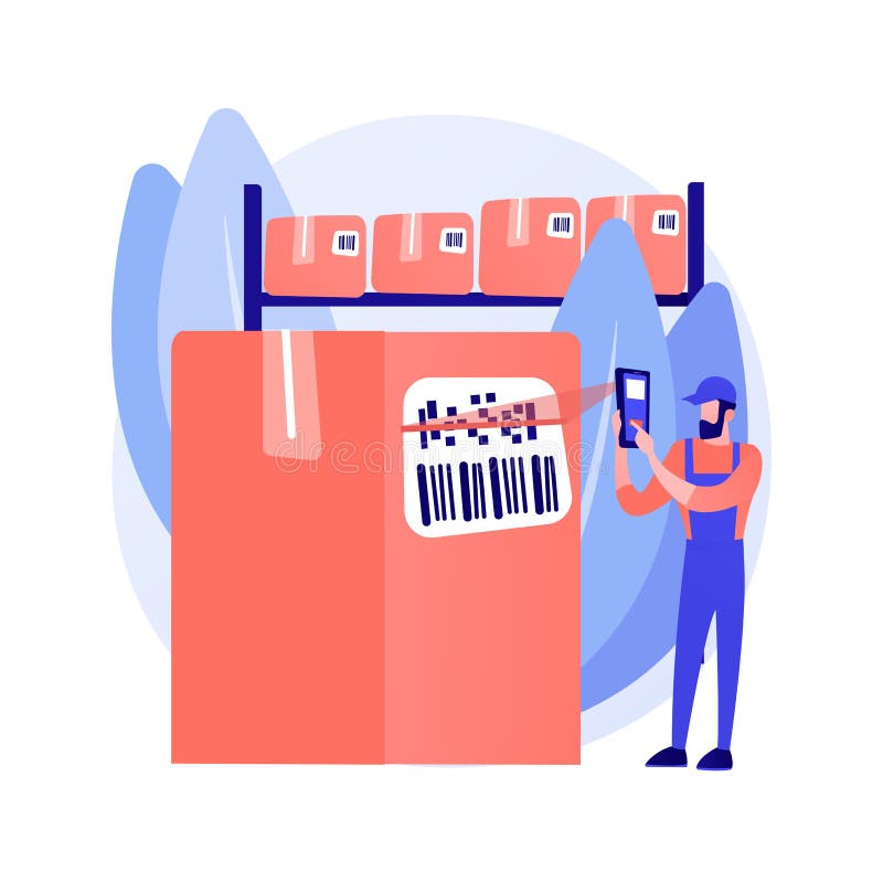 Barcode Scanning Abstract Concept Vector Illustration. Stock Vector ...