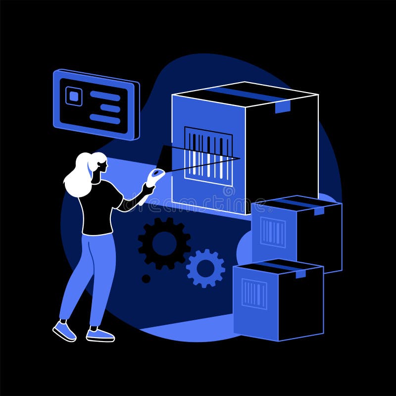 Barcode Scanning Abstract Concept Vector Illustration. Stock Vector ...