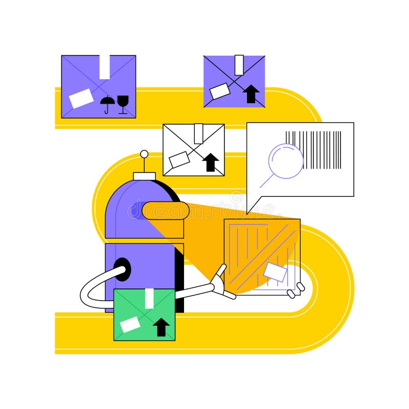 Barcode Scanning Abstract Concept Vector Illustration. Stock Vector ...