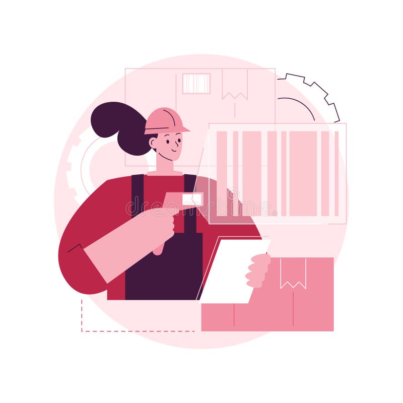 Barcode Scanning Abstract Concept Vector Illustration. Stock Vector ...