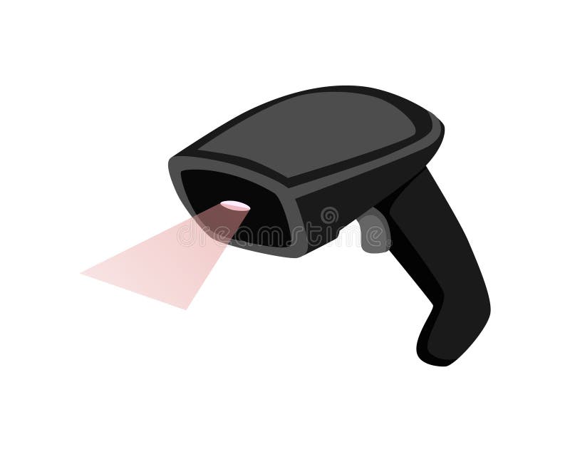 Barcode Scanning Modern Vector Illustration. Flat Modern Reader Laser ...